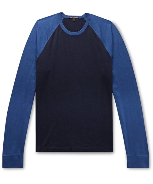 JAMES PERSE（ジェームスパース）の「James Perse Colour-Block Cotton-Jersey T-Shirt（T ...