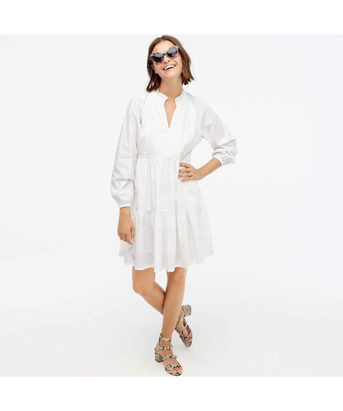 J Crew(ジェイクルー)の「j Crew Tiered Popover Dress In Cotton Poplin(マタニティウェア