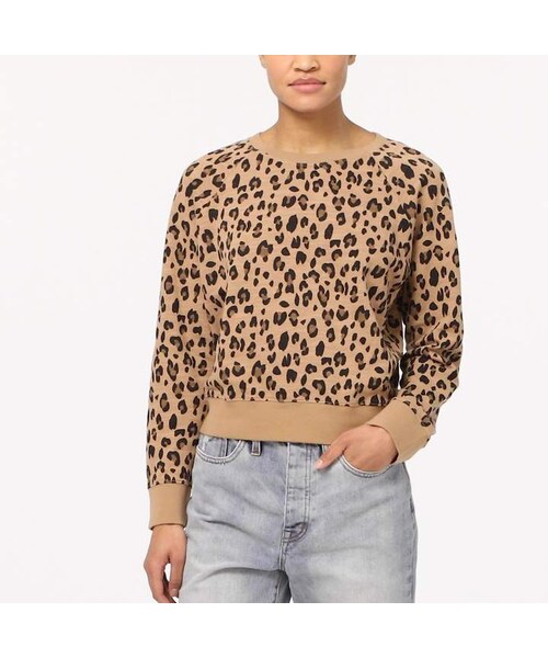 J.Crew（ジェイクルー）の「J.Crew Vintage cotton terry crewneck sweatshirt in leopard print（スウェット）」 - WEAR