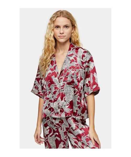 TOPSHOP（トップショップ）の「Topshop Leopard Print Satin Pajamas（ルームウェア/パジャマ）」 - WEAR