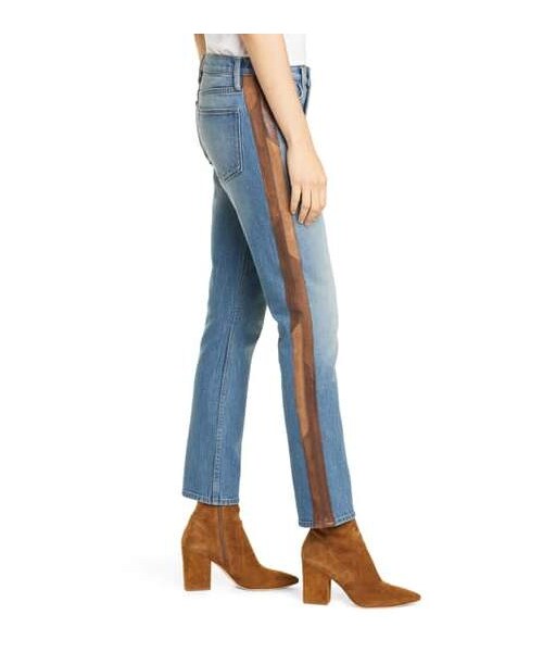 Frame（フレーム）の「FRAME Le High Straight Side Panel Jeans（デニムパンツ）」 - WEAR