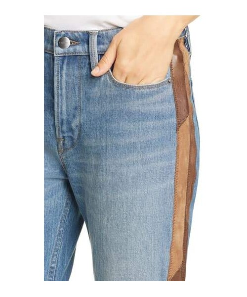 Frame（フレーム）の「FRAME Le High Straight Side Panel Jeans（デニムパンツ）」 - WEAR