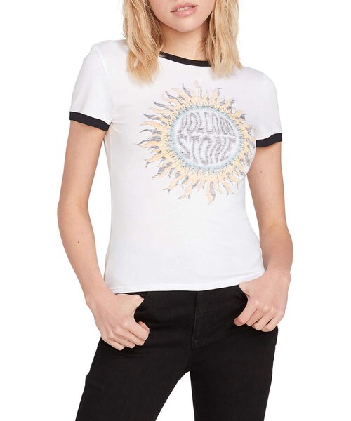 VOLCOM（ボルコム）の「Volcom Go Faster Graphic Ringer Tee（Tシャツ/カットソー）」 - WEAR