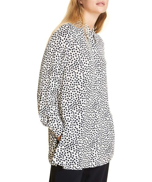 Marina Rinaldi（マリナリナルディ）の「Marina Rinaldi Fare Polka Dot Shirt（）」 - WEAR