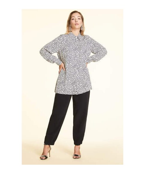 Marina Rinaldi（マリナリナルディ）の「Marina Rinaldi Fare Polka Dot Shirt（）」 - WEAR