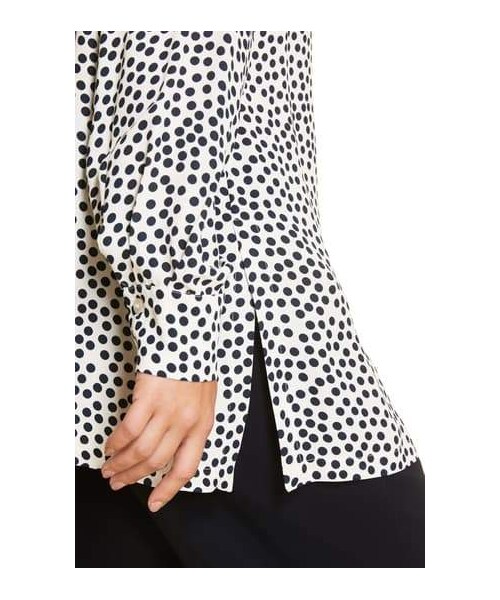 Marina Rinaldi（マリナリナルディ）の「Marina Rinaldi Fare Polka Dot Shirt（）」 - WEAR