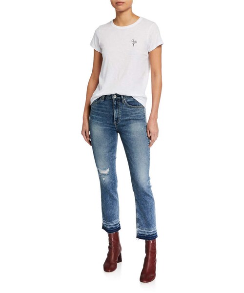 rag & bone（ラグアンドボーン）の「Rag & Bone Nina High-Rise Ankle Cigarette Jeans（デニムパンツ）」 - WEAR