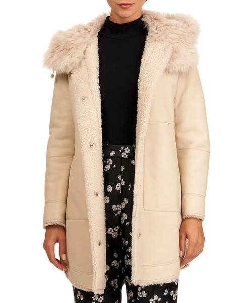 YVES SALOMON（イブサロモン）の「Yves Salomon Shearling Lamb Fur Parka Coat w/ Toscana Lamb Trim（）」 - WEAR