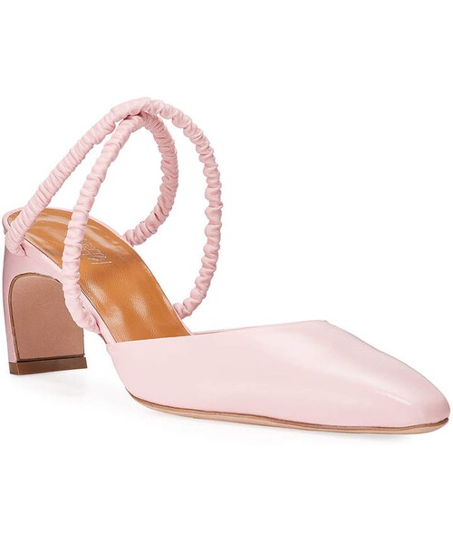 Rosetta Getty（ロゼッタゲッティ）の「Rosetta Getty Ballerina-Point Ruched Leather ...