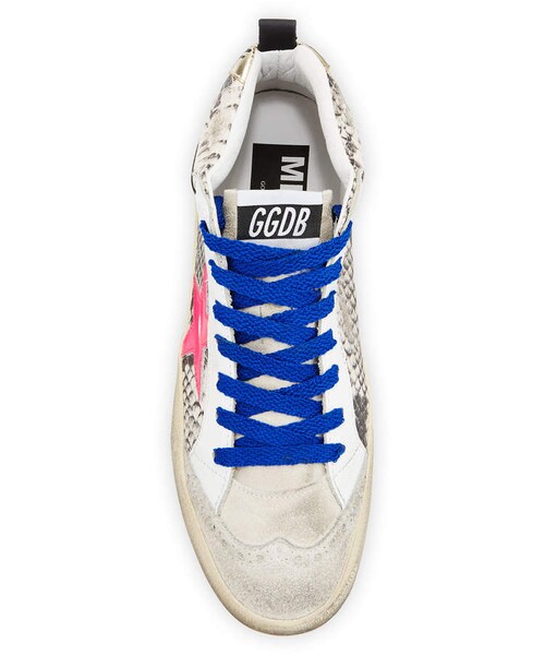 GOLDEN GOOSE（ゴールデングース）の「Golden Goose Mid Star Python-Print Wing-Tip ...