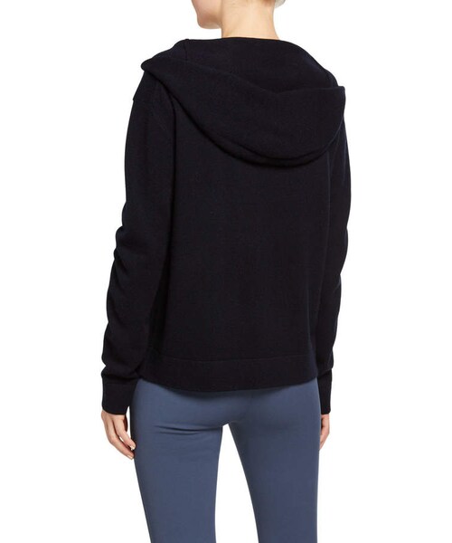 VINCE（ヴィンス）の「Vince Cross-Front Wool-Cashmere Hoodie（ニット/セーター）」 - WEAR