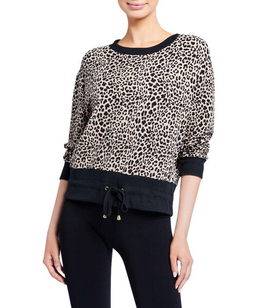 VARLEY（バーレイ）の「Varley Arden Leopard Drawstring Sweatshirt（スウェット）」 - WEAR