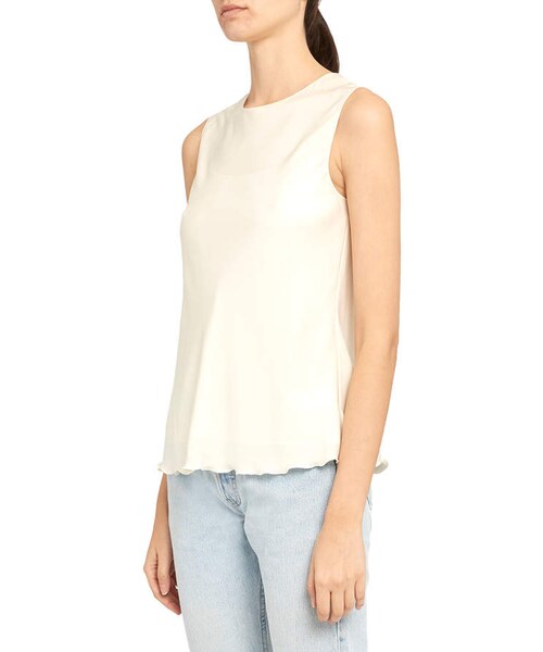 Theory（セオリー）の「Theory Stretch Silk Ruffle Shell（その他）」 - WEAR
