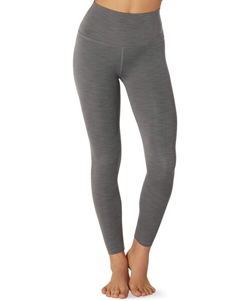 Beyond Yoga（ビヨンドヨガ）の「Beyond Yoga Heathered Rib High-Waist Midi Leggings（レギンス/スパッツ）」 - WEAR