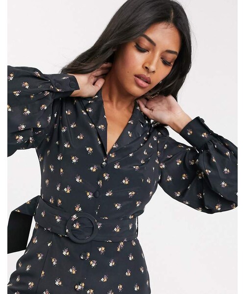 Fashion Union（-）の「Fashion Union shirt dress with belted waist in ...
