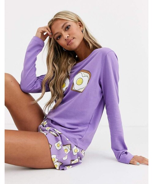 asos（エイソス）の「Asos Design ASOS DESIGN egg on toast long sleeve tee ...