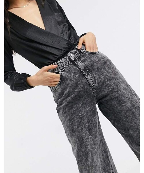 asos（エイソス）の「Asos Design ASOS DESIGN high rise 'relaxed' dad jeans in ...