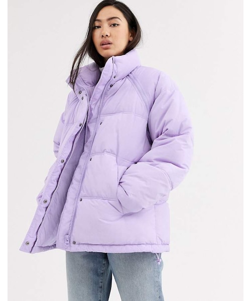 WEEKDAY（ウィークデイ）の「Weekday Felicity puffer jacket in lilac（）」 - WEAR