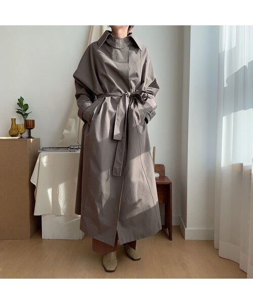 no brand（ノーブランド）の「【nokcha original】quality trench coat/moca gray_no0080 ...