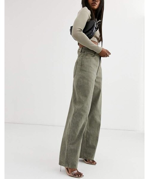 asos（エイソス）の「Asos Design ASOS DESIGN High rise 'relaxed' dad jeans in ...