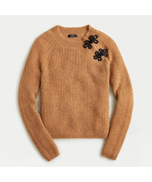 J.Crew（ジェイクルー）の「J.Crew Ribbed sweater with beaded clasps（ニット/セーター）」 - WEAR