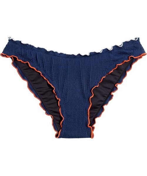 madewell（メイドウェル）の「Madewell Second Wave Ruffle-Edge Textured Curved-Waist Bikini Bottoms（水着）」 - WEAR