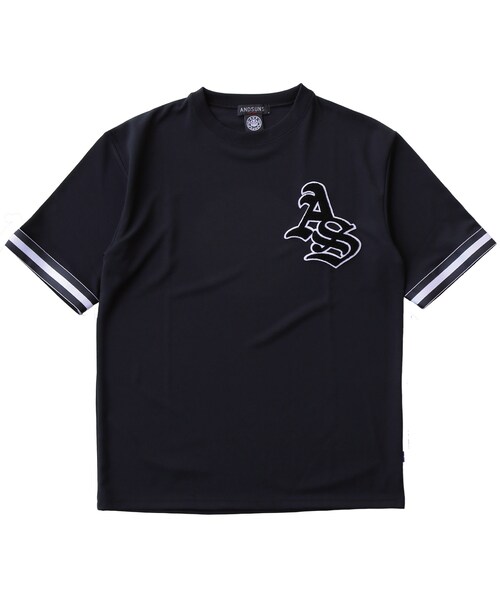 ANDSUNS（アンドサンズ）の「AS GAME JERSEY (BLACK)（Tシャツ/カットソー）」 - WEAR