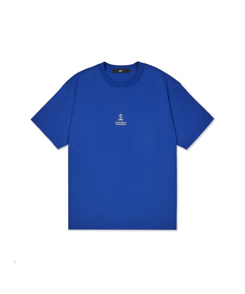 LIFUL MINIMAL GARMENTS.（ライフルミニマルガーメンツ）の「LMC MINI GLOBE TEE royal blue（）」 - WEAR