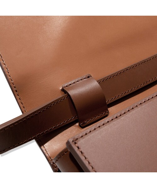 LIFUL MINIMAL GARMENTS.（ライフルミニマルガーメンツ）の「MFG LEATHER SHOULDER BAG tan ...