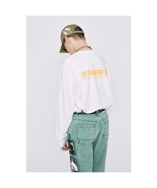 LIFUL MINIMAL GARMENTS.（ライフルミニマルガーメンツ）の「LMC GRAFFITI TRUCKER CAP dk ...