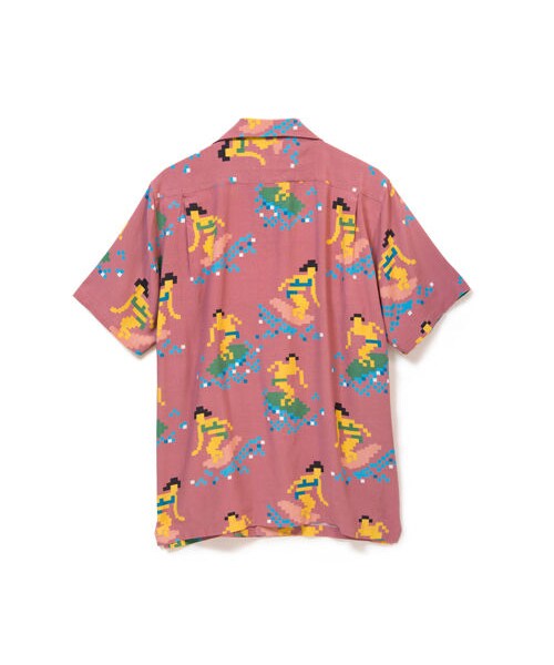 aloha blossom（アロハブロッサム）の「ALOHA BLOSSOM “BIT SURFER” AZUKI（シャツ/ブラウス）」 - WEAR