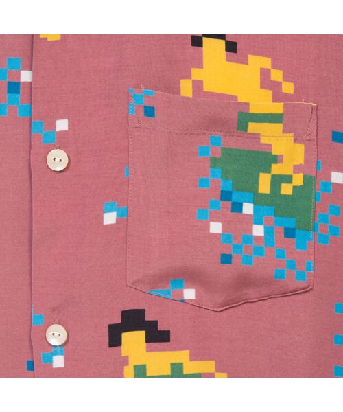 aloha blossom（アロハブロッサム）の「ALOHA BLOSSOM “BIT SURFER” AZUKI（シャツ/ブラウス）」 - WEAR