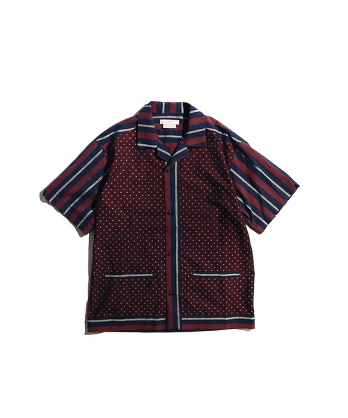 NORBIT（ノービット）の「REGIMENTAL STRIPE × FINE PATTERN PANEL SHIRT / HNSH-013 ...