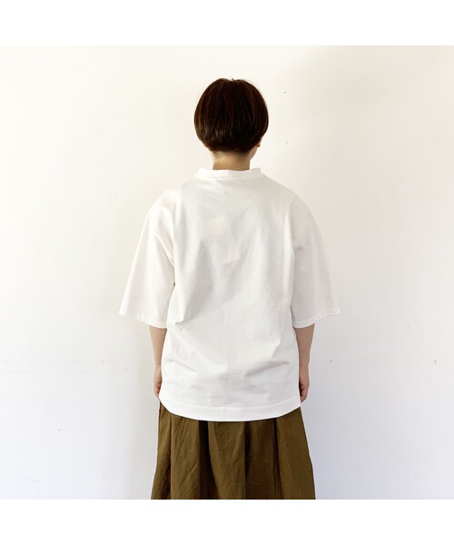 prit（プリット）の「＊ユニセックス＊amne-アンヌ-solid P.K H/S Tee/ホワイト（スウェット）」 - WEAR