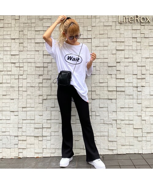 no brand（ノーブランド）の「サラサラTシャツ｢Wait｣#5225（Tシャツ/カットソー）」 - WEAR