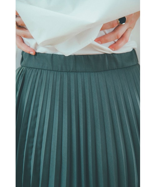 CLANE（クラネ）の「CLANE クラネ【20AW PRE ORDER】“OVERLAP PLEAT SKIRT” オーバーラッププリーツスカート（カーディガン/ボレロ）」 - WEAR