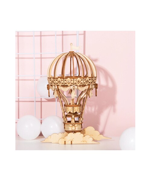 no brand（ノーブランド）の「【ROBOTIME】 熱気球 TG406 3D立体パズル 組み立て簡単 木製プラモデル DIY 組み立て ...