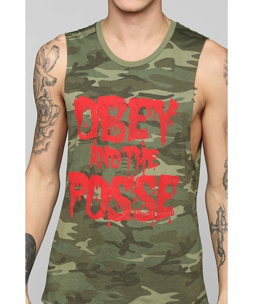 Obey（オベイ）の「OBEY Posse Camo Muscle Tee（Tシャツ/カットソー）」 - WEAR