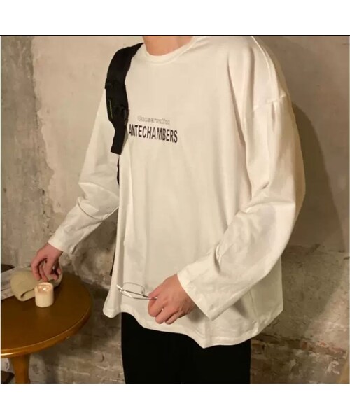 no brand（ノーブランド）の「design print long t-shirts（Tシャツ/カットソー）」 - WEAR