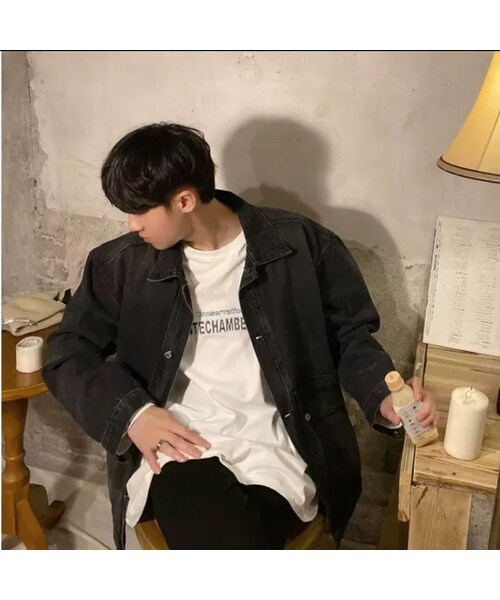 no brand（ノーブランド）の「design print long t-shirts（Tシャツ/カットソー）」 - WEAR