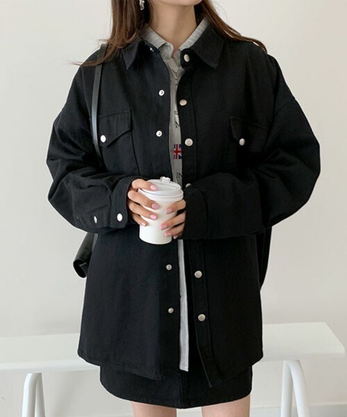 DHOLIC STYLE（ディーホリックスタイル）の「[66girls] コットンスナップボタンジャケット（ミリタリージャケット）」 - WEAR