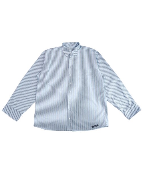 YohKi（ヨウキ）の「"Henkei " Back-open regular collar shirt (STRIPED)（シャツ/ブラウス ...