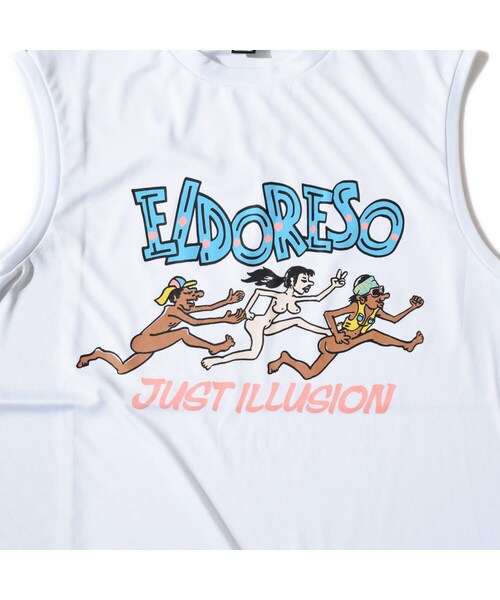 ELDORESO（エルドレッソ）の「【ELDORESO】Illusion Sleeveless T(White)（タンクトップ）」 - WEAR