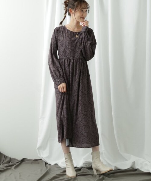 frames RAY CASSIN（フレームスレイカズン）の「【WEB限定】オリプリワンピース（）」 - WEAR