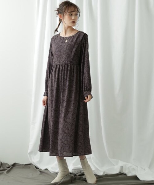 frames RAY CASSIN（フレームスレイカズン）の「【WEB限定】オリプリワンピース（）」 - WEAR