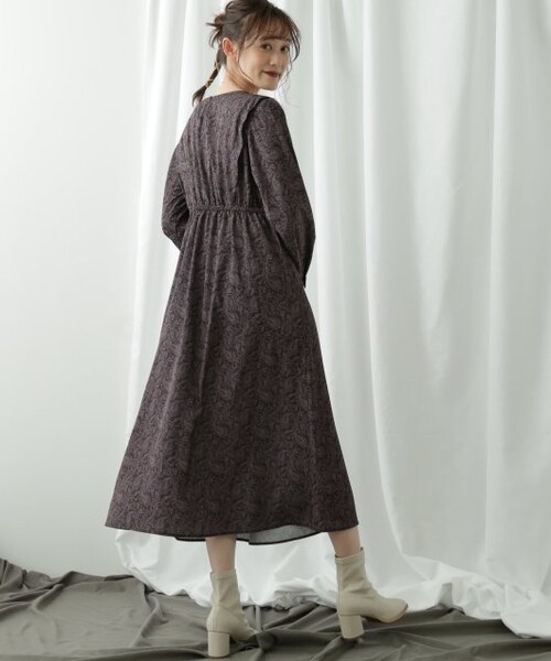 frames RAY CASSIN（フレームスレイカズン）の「【WEB限定】オリプリワンピース（）」 - WEAR