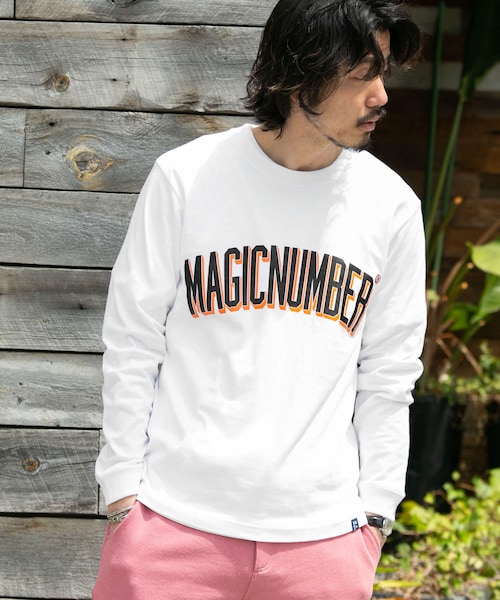 MAGIC NUMBER（マジック ナンバー）の「MAGIC NUMBER COLLEGE LOGO LONG-SLEEVE T-SHIRTS ...