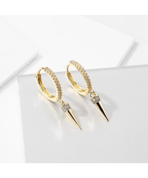 Handmade（ハンドメイド）の「spike loop pierce（ピアス（両耳用））」 - WEAR