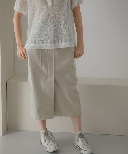 KBF（ケイビーエフ）の「フロントZIPエナメルスカート（その他）」 - WEAR