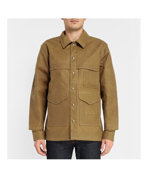 Filson（フィルソン）の「Tin Cloth Cruiser Oiled Cotton-Canvas Field Jacket（その他 ...